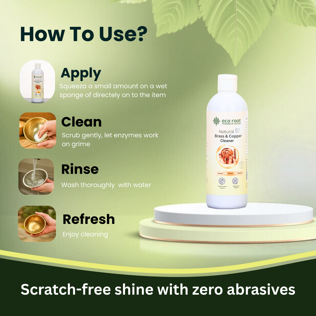 Brass & Copper Cleaner - Natural, Non-Toxic Shine – Ecoroot